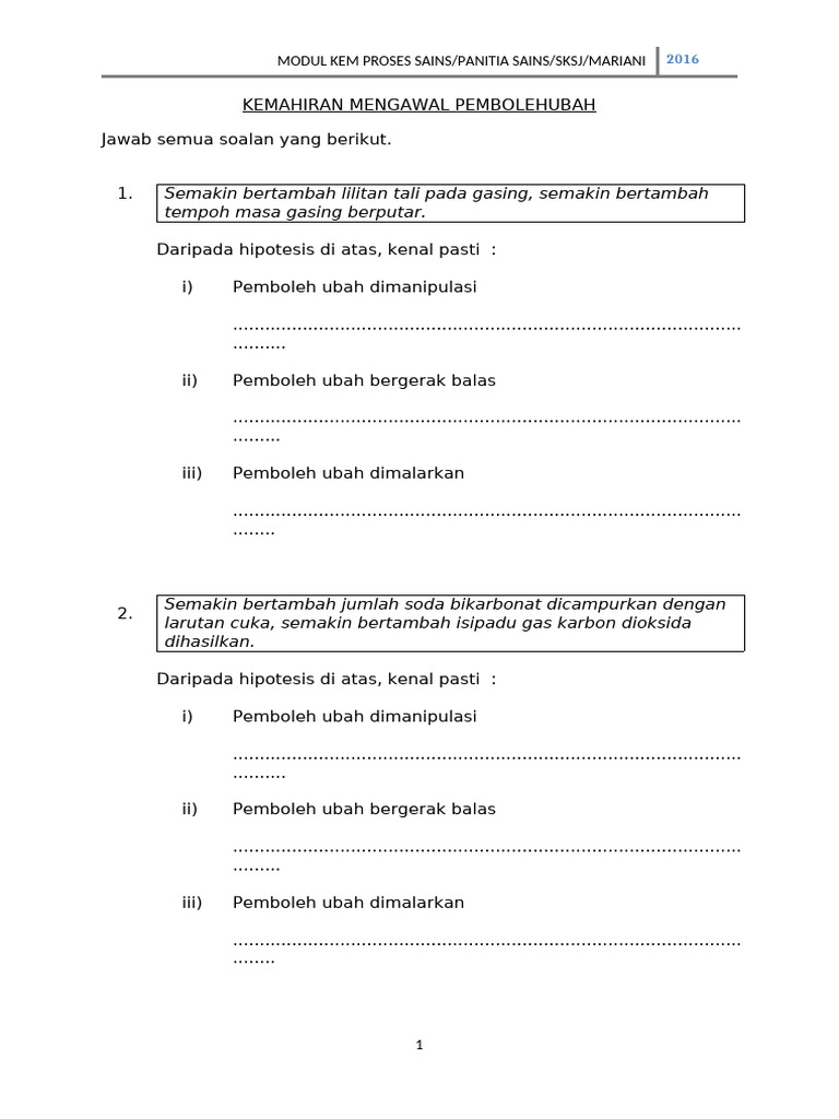 KPS SC THN 6 Mariani | PDF