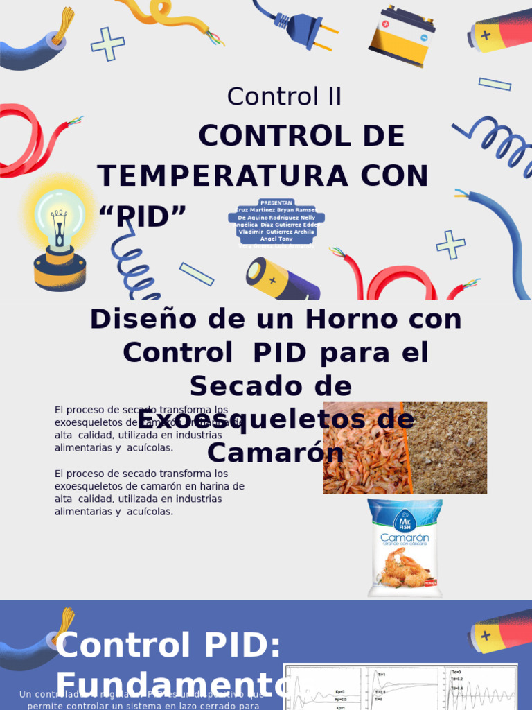 Presentación Diapositivas Proyecto Control PID | PDF | Ciencias fisicas