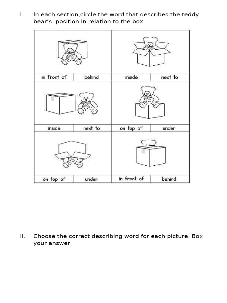 Second Quarter Exam In Language Kinder Pdf