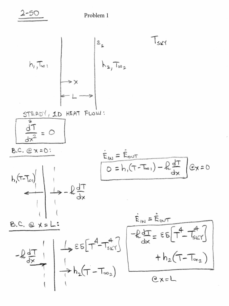 HW 2 Solutions MAE 589 1D Steady-State Heat Conduction (S25) | PDF
