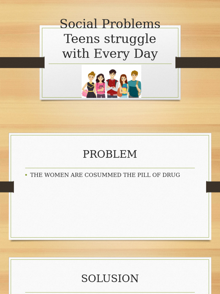 Social Problems Teens Struggle With Every Day | PDF