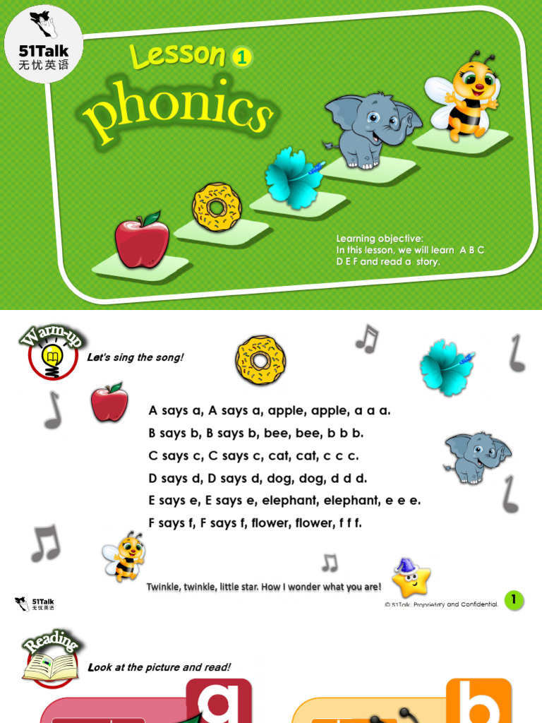 Phonics2 Lesson1 | PDF
