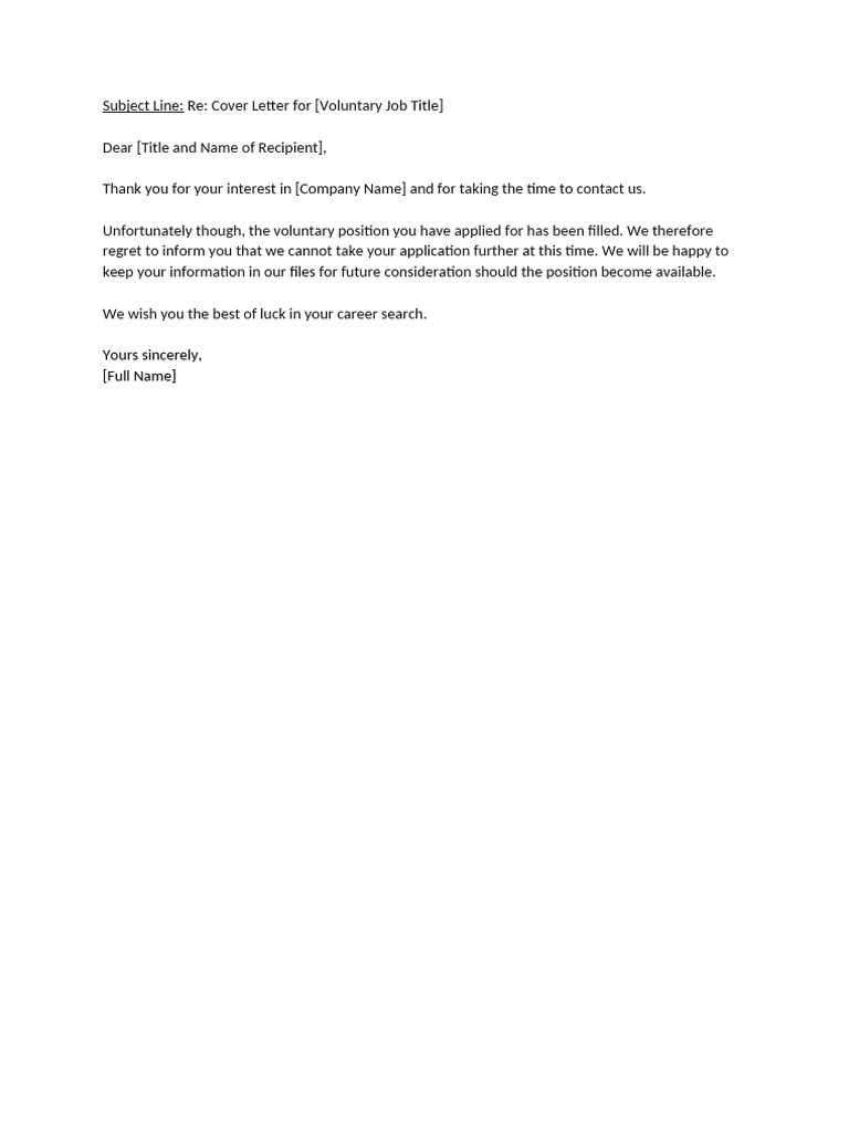 02 Voluntary Work Request Rejection - No Positions | PDF