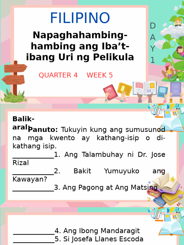 Filipino 6 - Q4 - W5 | PDF