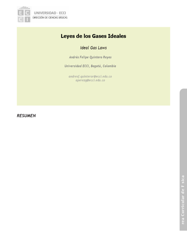 Inf. Lab Fisica Fluidos y Term 3C | PDF | Gases | Tecnologías de gas
