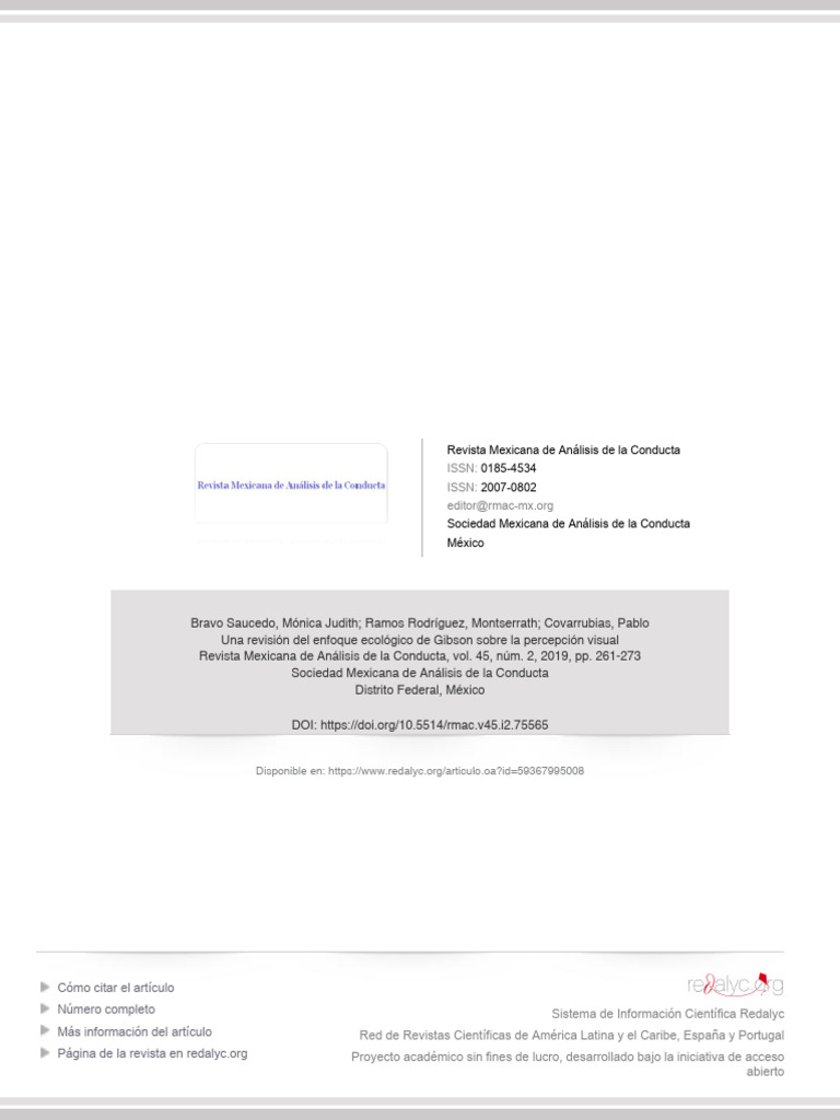 Percepcion Visual Del Ambiente | PDF | Percepción | Óptica