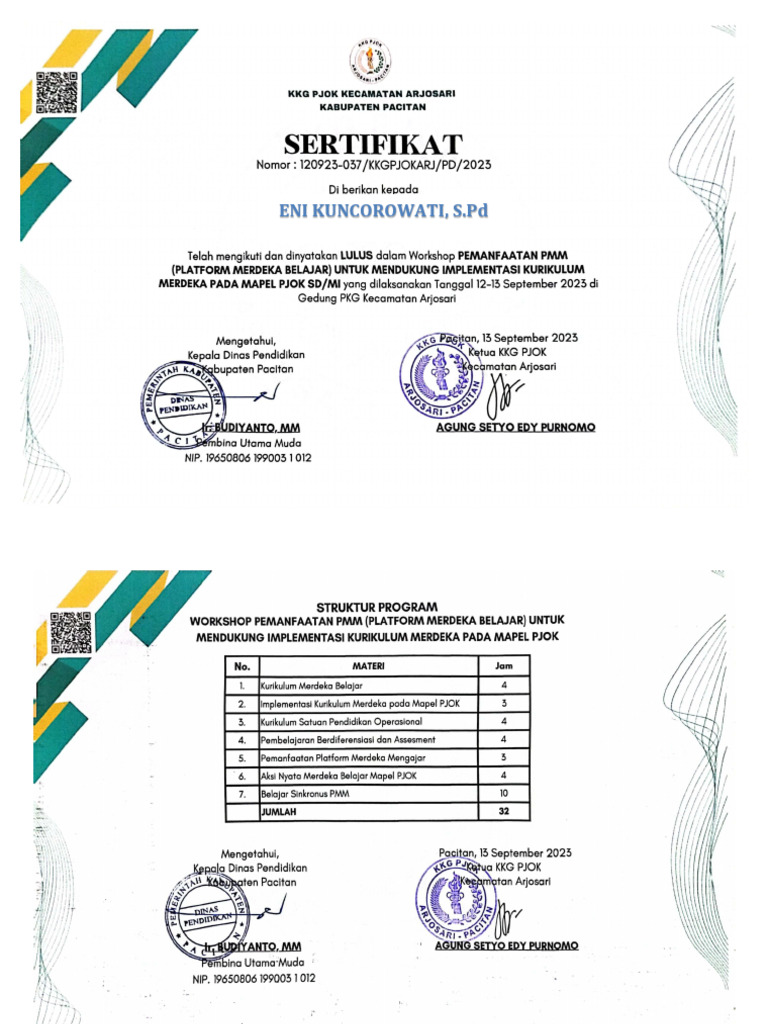 Sertifikat PMM Eni | PDF