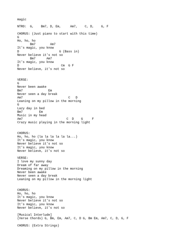 Magic Chords | PDF