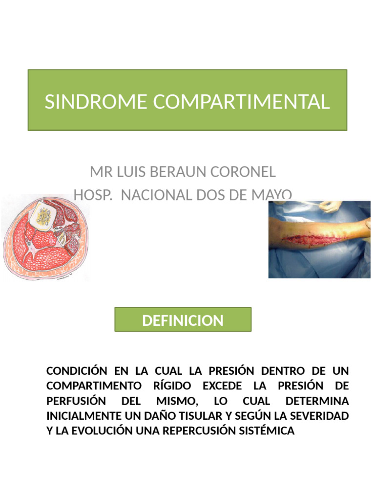 Diagnostico Sindrome Compartimental | PDF | Medicina | Medicina CLINICA