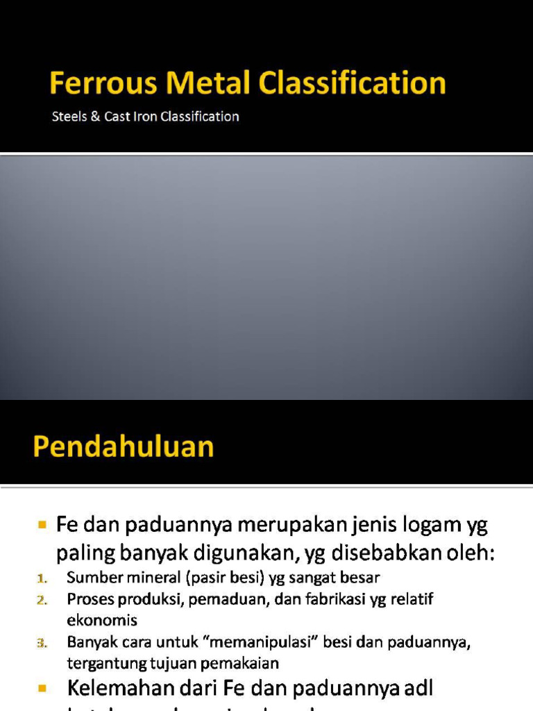 Klasifikasi Logam Ferrous_rev1 | PDF