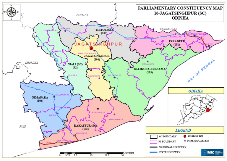 Jagatsinghpur District Map Overview | PDF