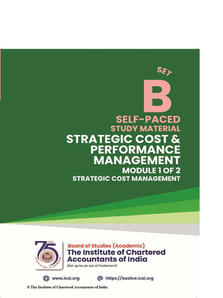 Icai MCQ Compiler SCPM | PDF | Management Accounting | Multiple Choice