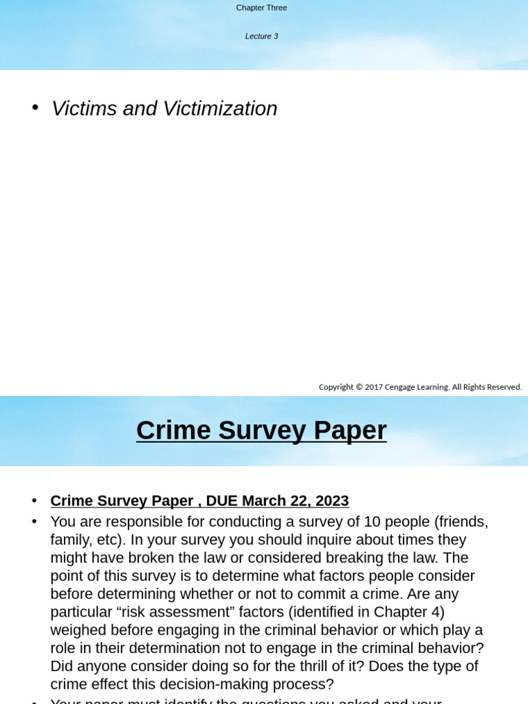 CRJU 151 - Lesson 3 PowerPoint | PDF | Crimes | Crime & Violence