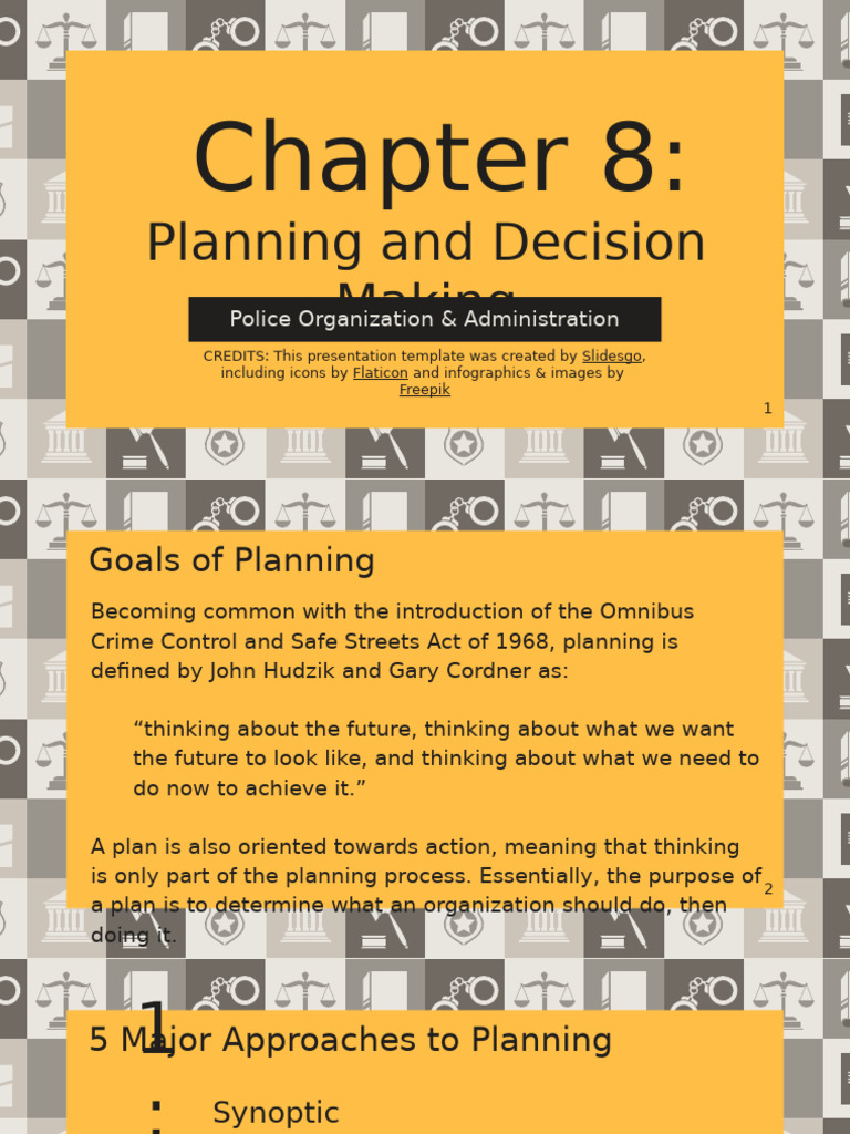 CRJU 225 - Chapter Presentation | PDF | Decision Making | Rationality