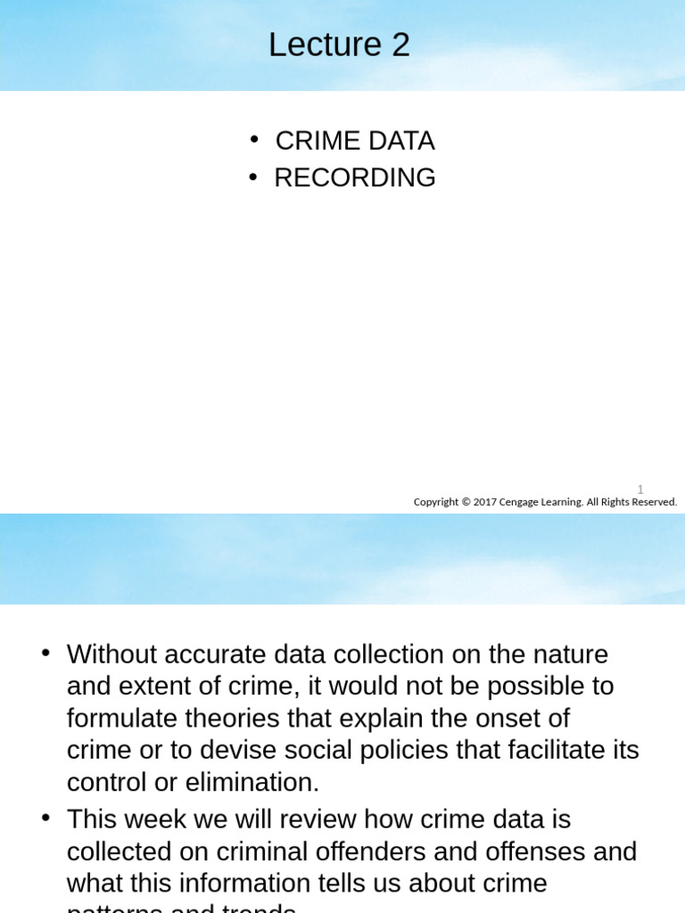 CRJU 151 - Lesson 2 PowerPoint | PDF | Crimes | Crime & Violence