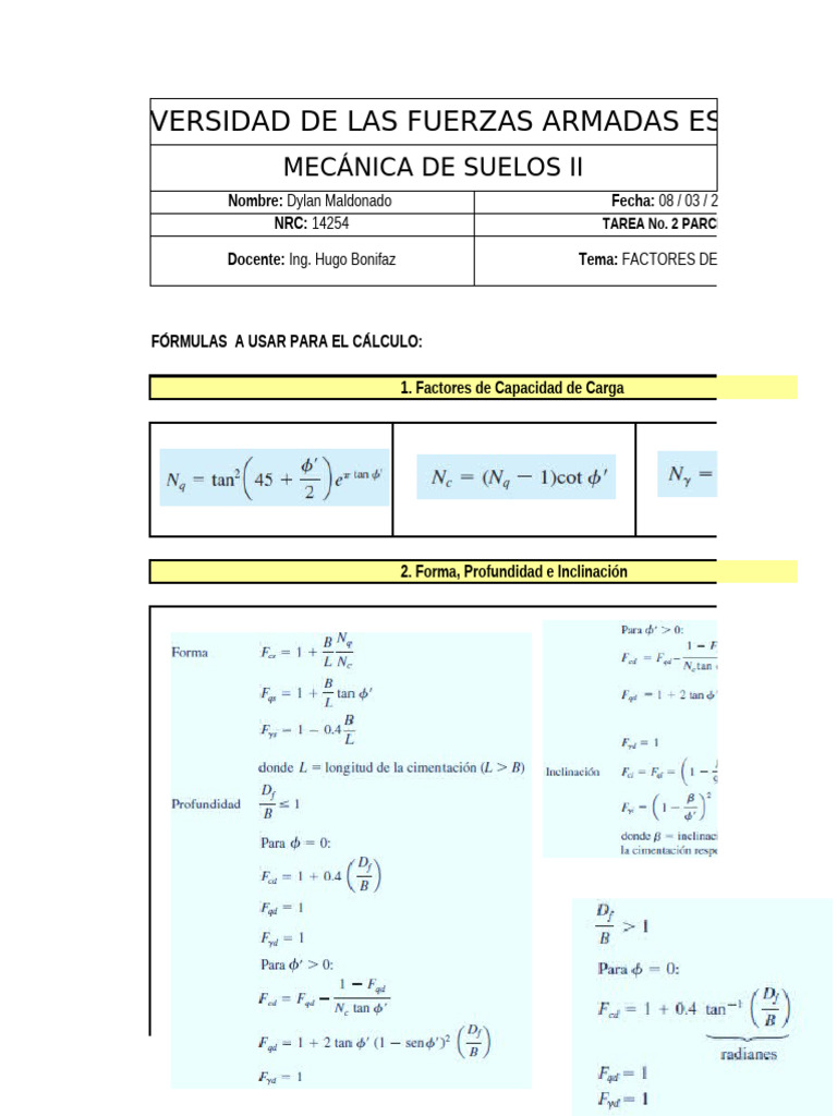 Factores de Forma 3p - Maldonadodylan | PDF