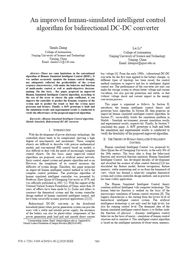 An Improved Human-Simulated Intelligent Control Algorithm For ...