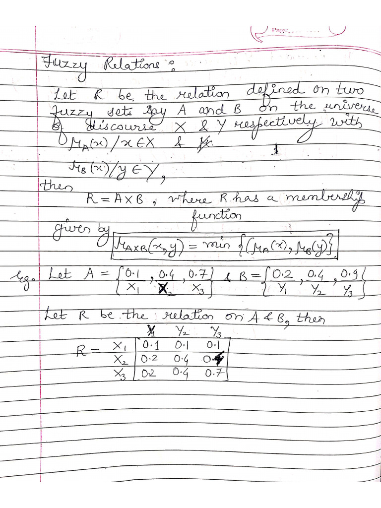 Fuzzy Relation Pdf