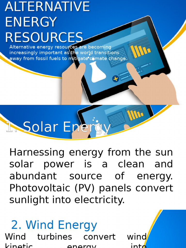 Alternative Energy Sources for Kids | PDF
