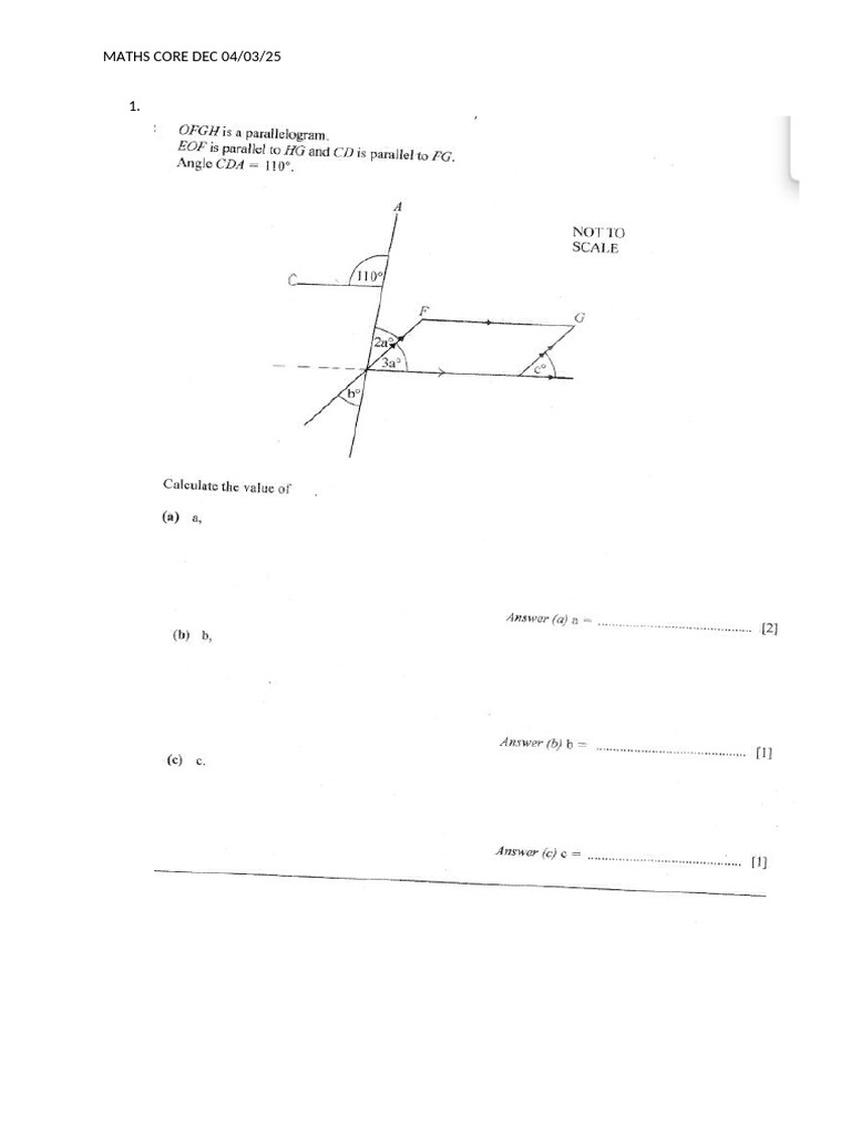 Maths Core 0403 | PDF