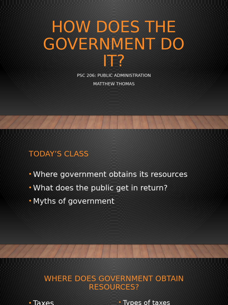 Government Resource Allocation Explained | PDF