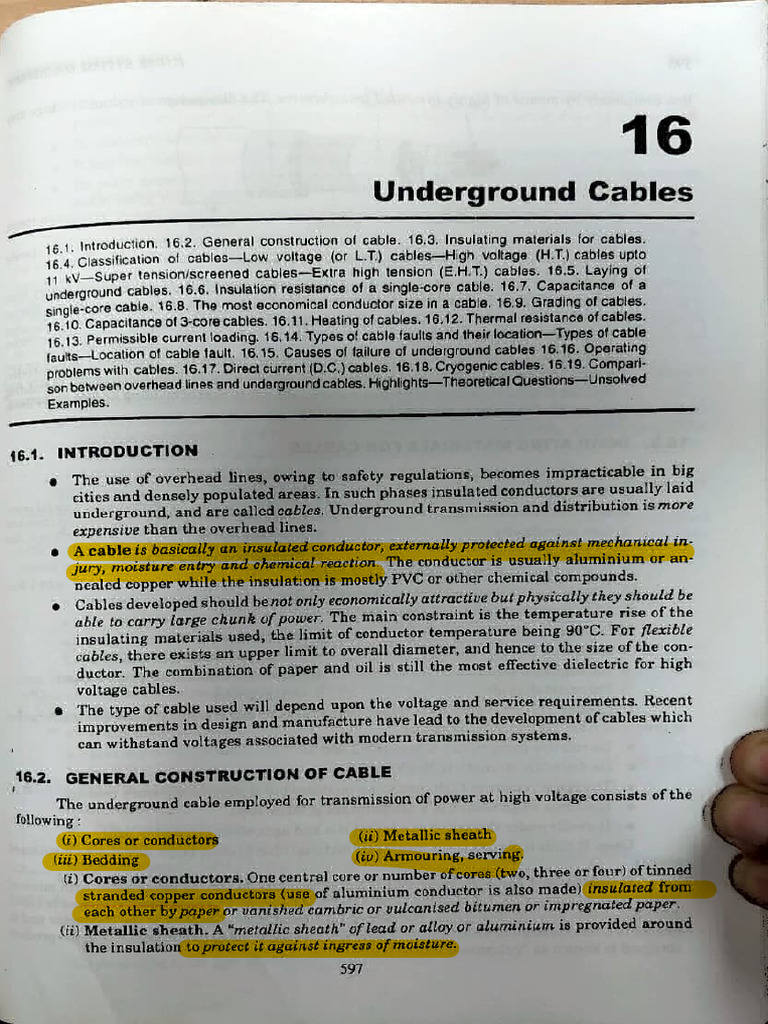 Underground cables | PDF