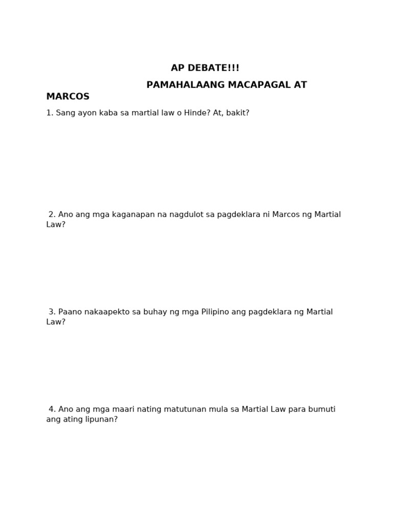 Ap Debate | PDF