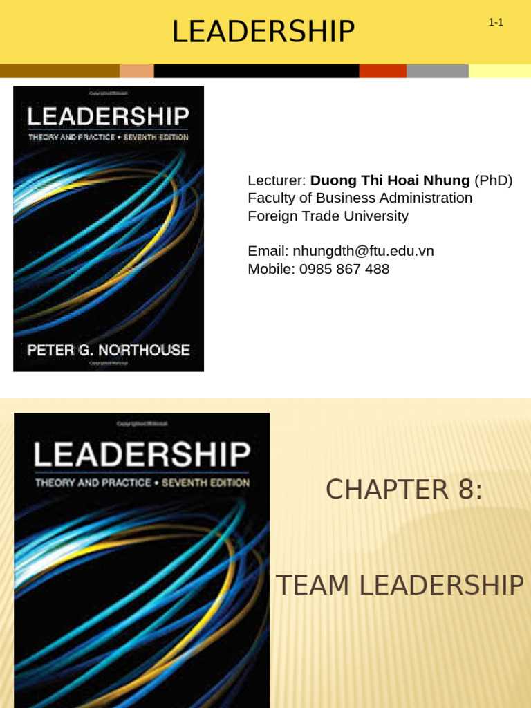 Ch8 SV Team Leadership | PDF | Leadership | Liberal Arts Education
