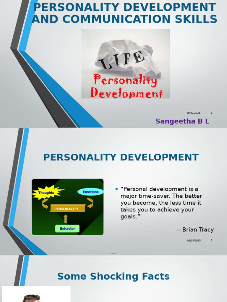 Personality Development and Communication Skills | PDF | Communication ...