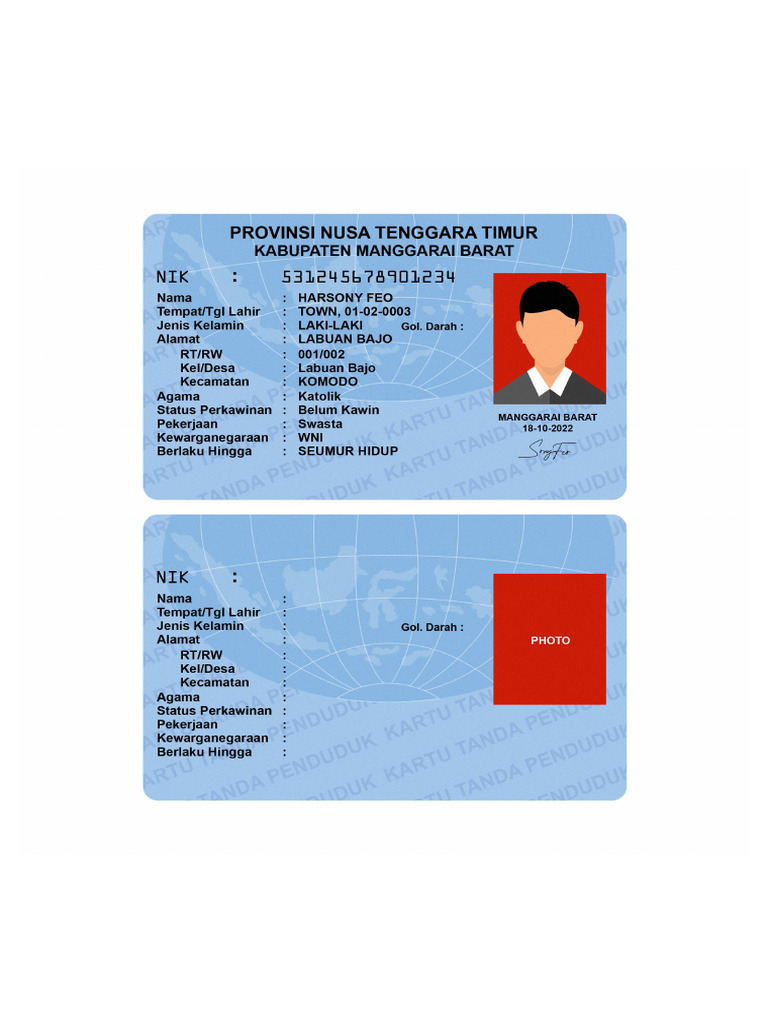 Pngtree-Vector of KTP Indonesian Id - 7767876 | PDF