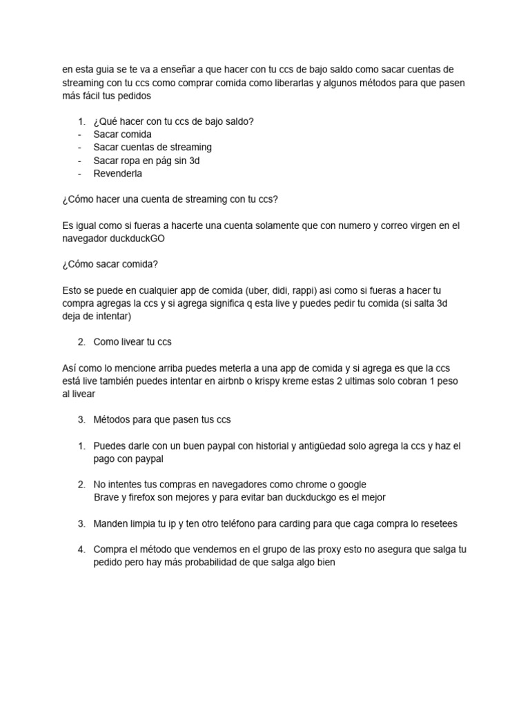 Que Hacer Con Tu CCS | PDF