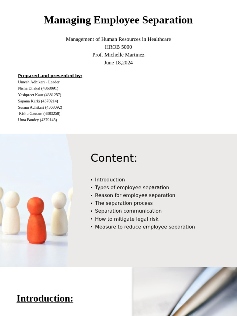 Guide to Managing Employee Separation | PDF | Employment | Layoff
