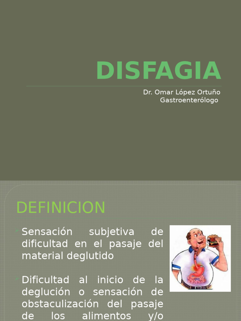 Medicamentos y tipos de disfagia | PDF | Esófago | Gastroenterología