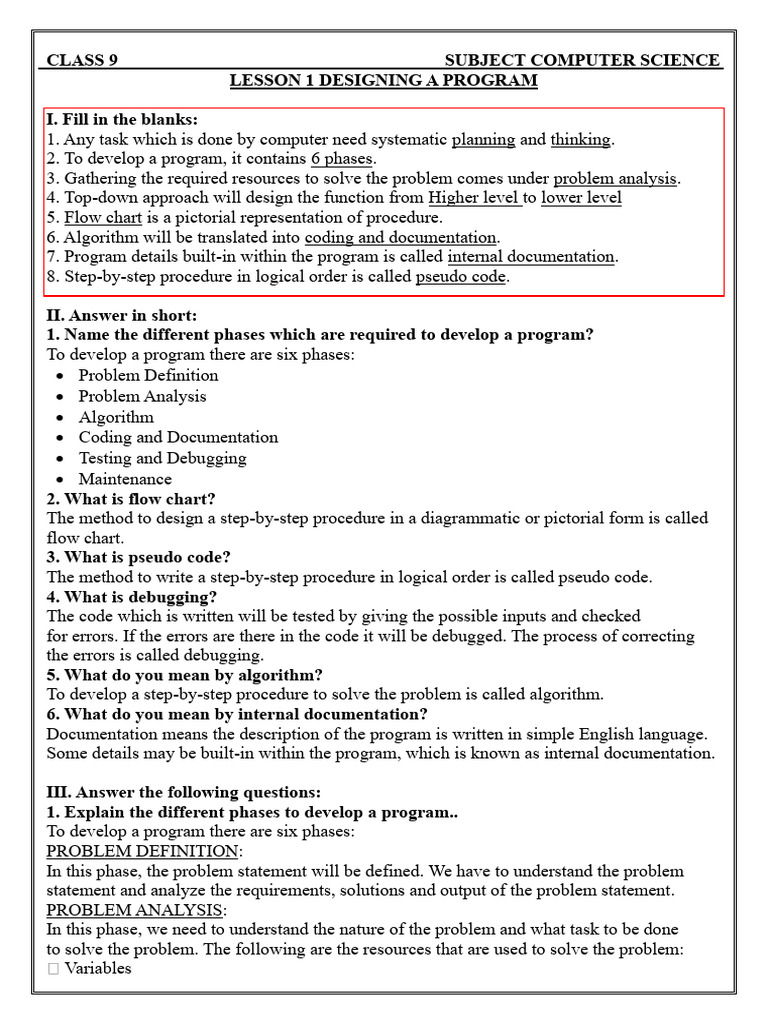Ix Computer Science CH 4 and 5 | PDF | Source Code | Computer Program