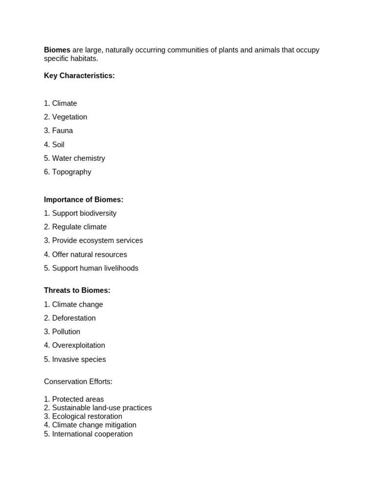 Understanding Biomes and Biodiversity | PDF | Biodiversity | Ecosystem