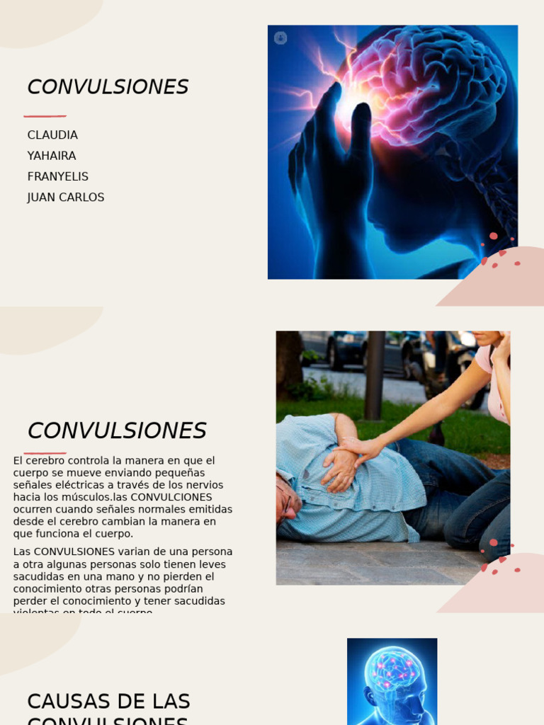 Causas y cuidados de convulsiones | PDF | Especialidades Medicas ...