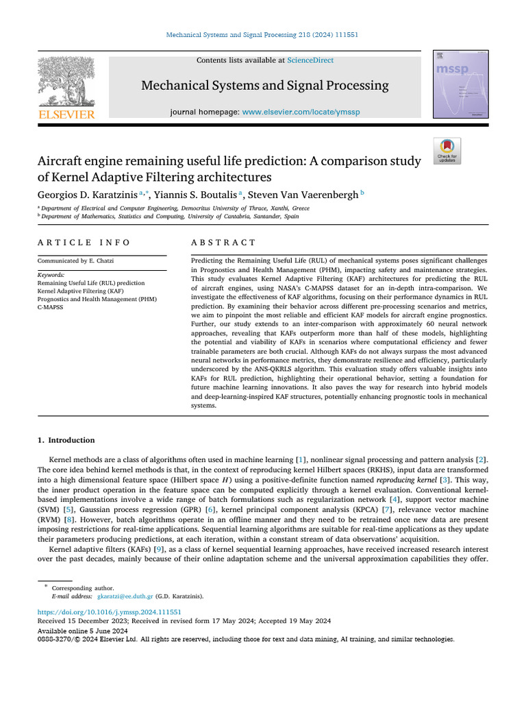 KARATZINIS Et Al, 2024_Aircraft Engine Remaining Useful Life Prediction_A Comparison Study of ...