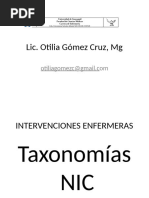 Intervenciones (Nic) 2025 | PDF | Enfermería | Terapia