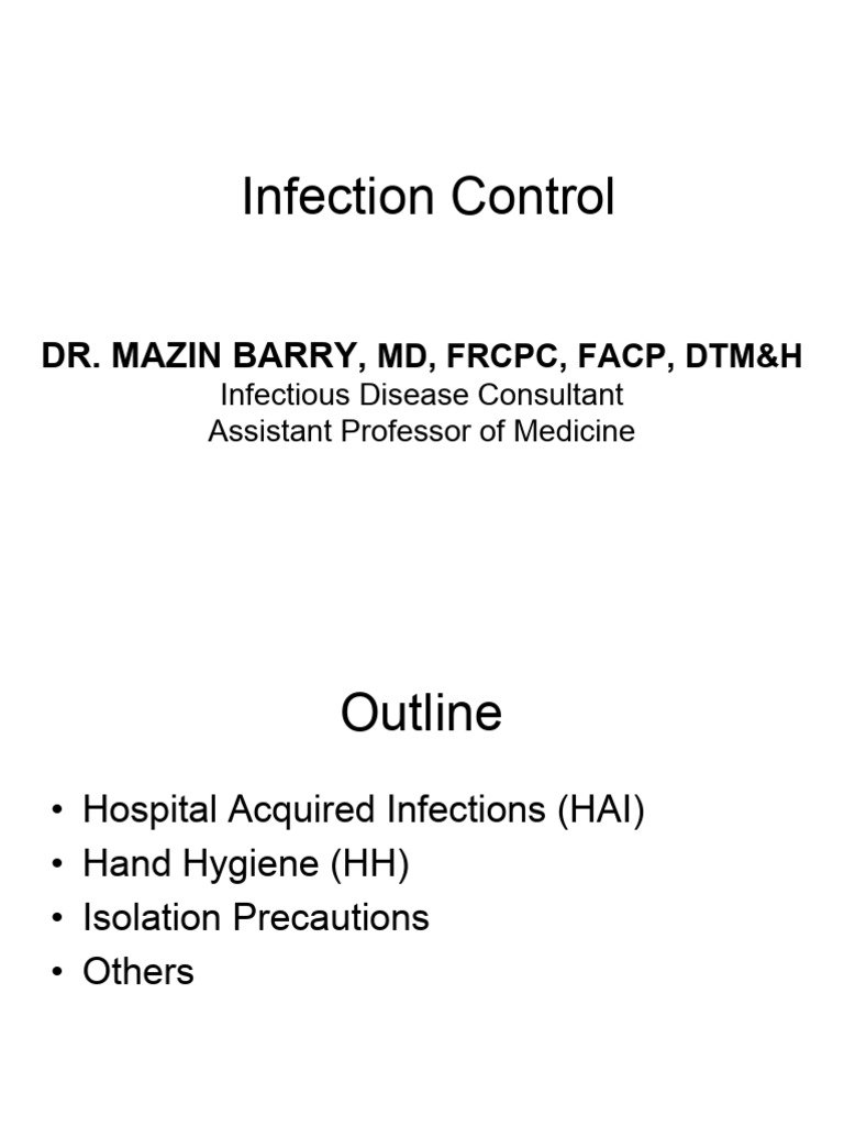 15) Infection Control ( notes ) (1) | PDF | Infection | Hand Washing