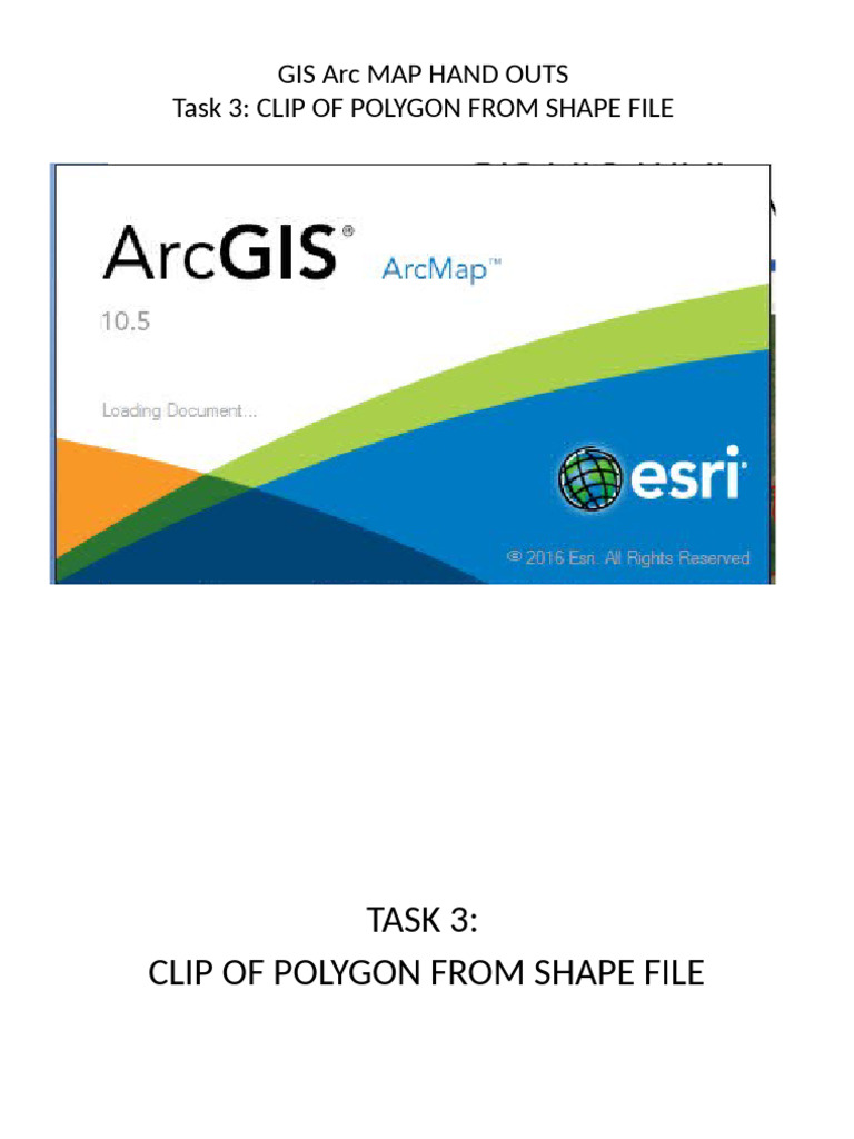 Clipping Polygon in GIS ArcMap Guide | PDF