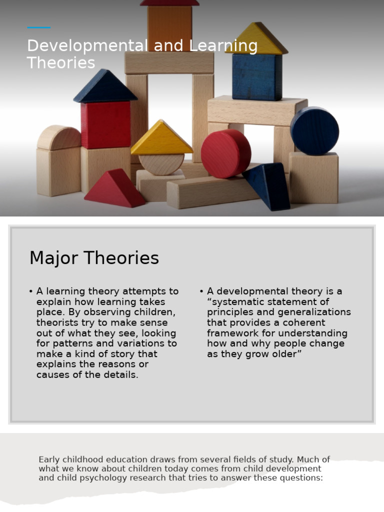Developmental and Learning Theories ECE Foundations | PDF | Behaviorism ...
