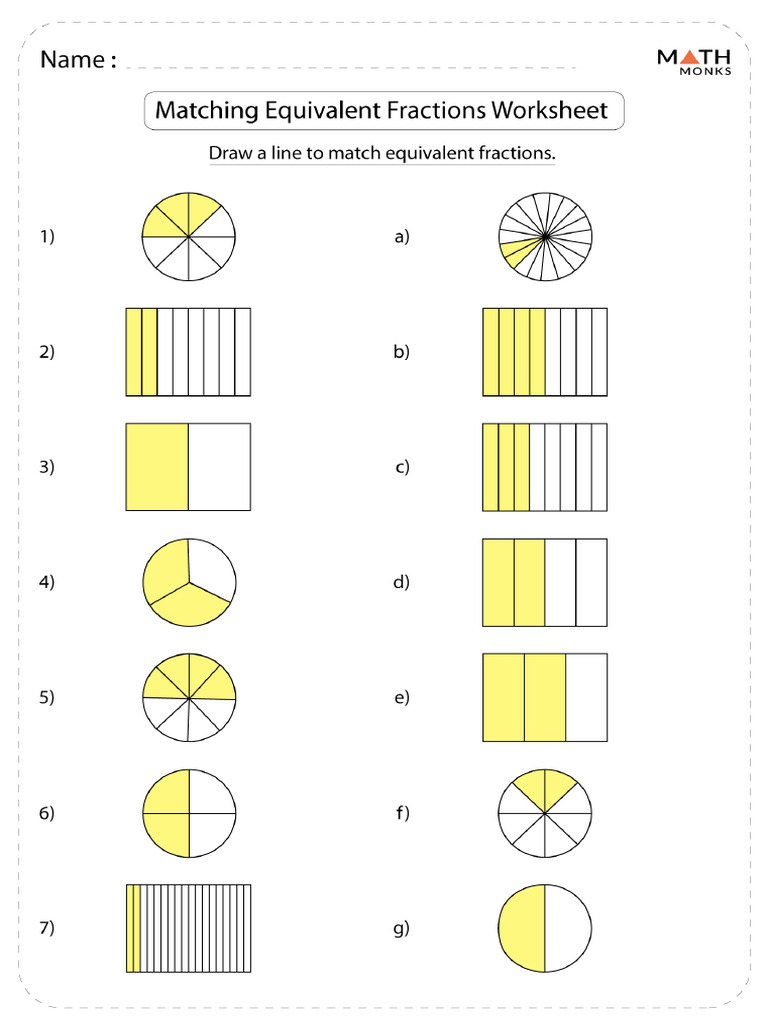 Matching-Equivalent-Fractions-Worksheet | PDF