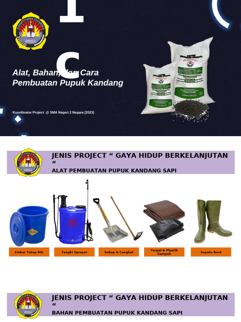 Ppt3 - Cara Pembuatan Pupuk Kandang 2023 | PDF