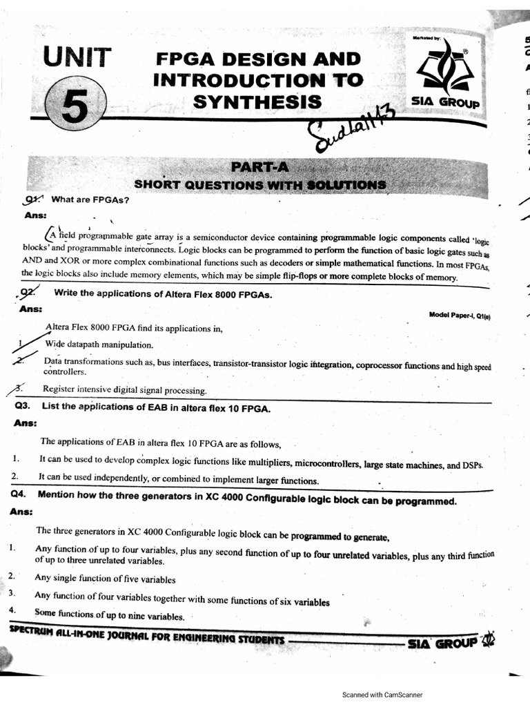 All in One - VLSI 5th Unit | PDF
