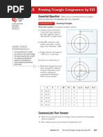 Unit 3 Lesson 2 Video Sss Sas Notes | PDF | Triangle | Elementary Geometry