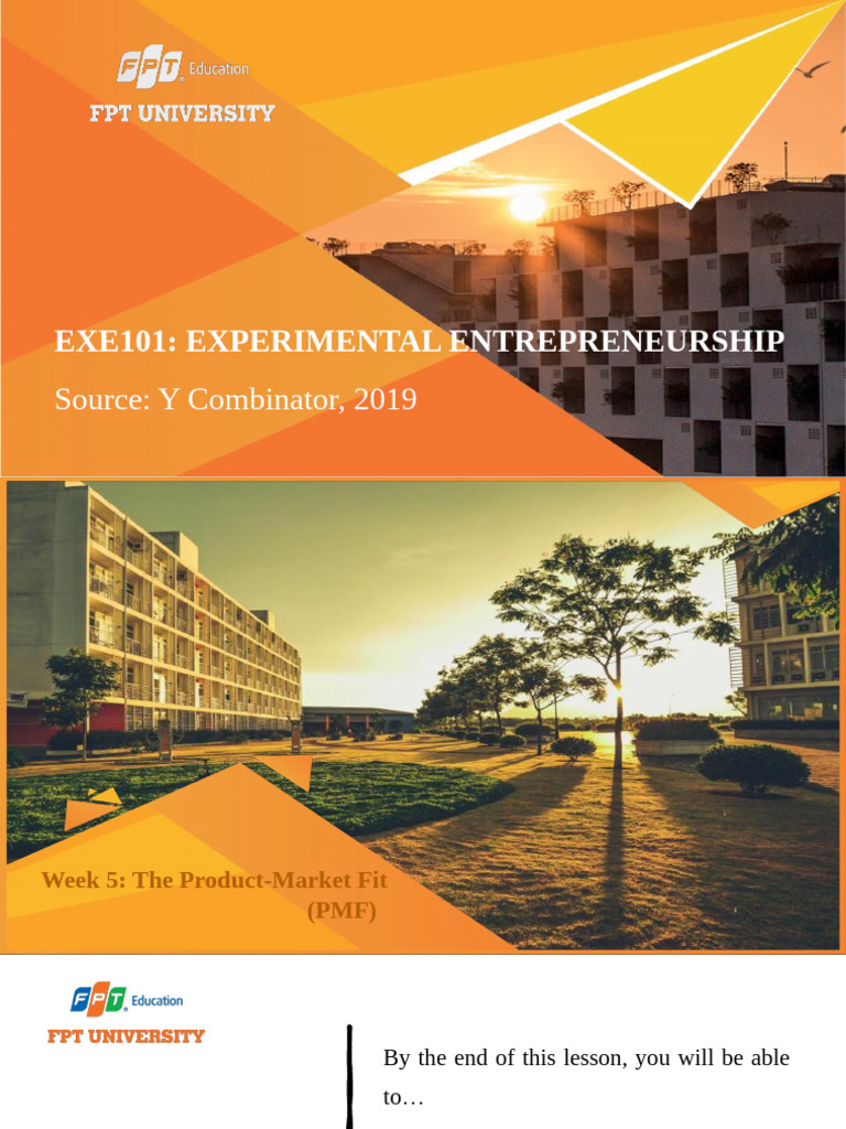 EXE101 Week 5 The Product and Market Fit | PDF | Target Audience | Business