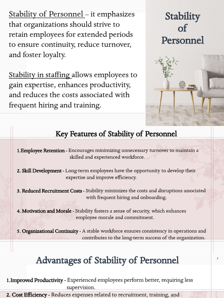 12. Stability of Personnel | PDF | Employee Retention | Turnover ...