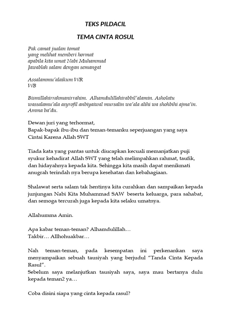 TEKS PILDACIL NEW | PDF