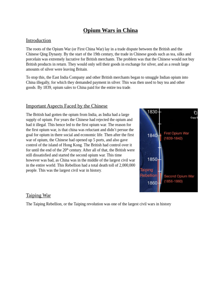 Opium Wars: Trade, Conflict, and Consequences | PDF | British Empire ...