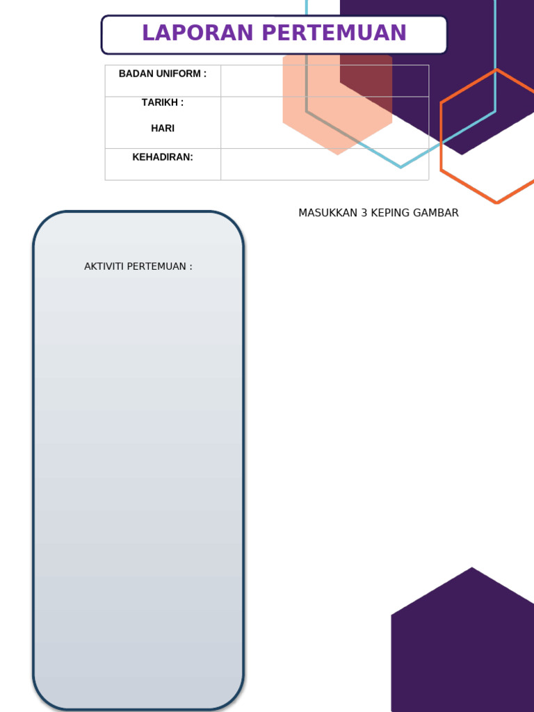 Template Laporan Badan Uniform | PDF